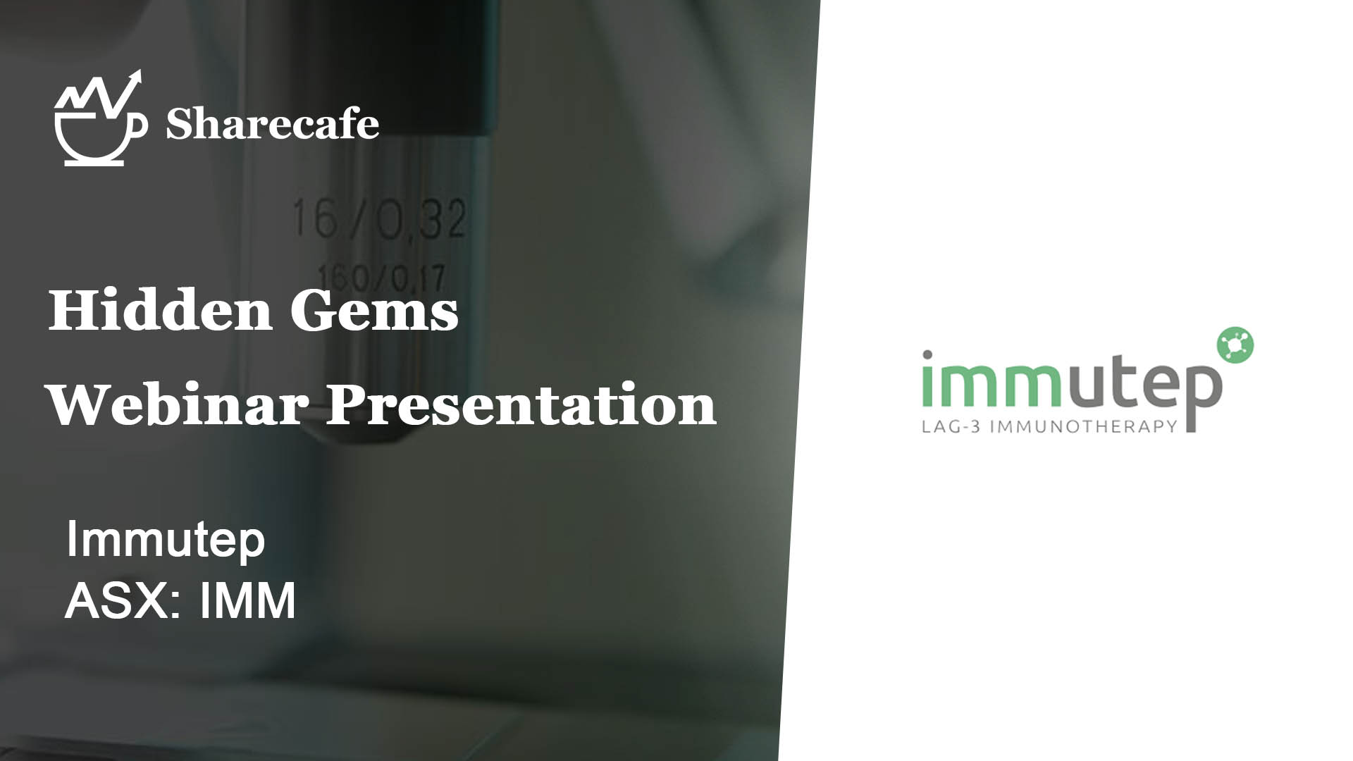 Immutep (ASX:IMM) - Webinar Presentation - ShareCafe